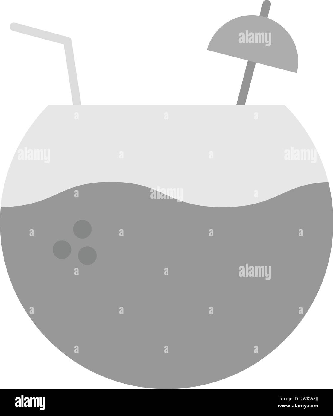 Straw icon vector image Cut Out Stock Images & Pictures - Alamy