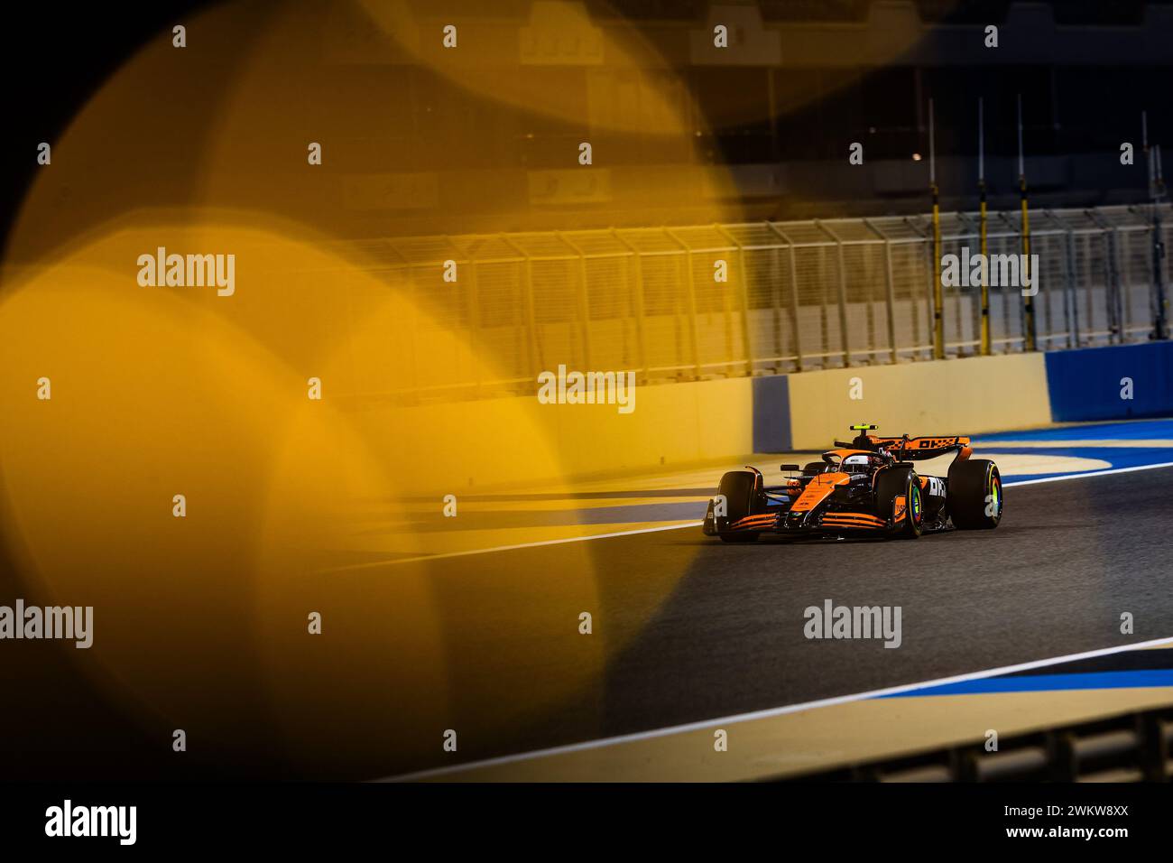 04 NORRIS Lando (gbr), McLaren F1 Team MCL38, action during the Formula 1 Aramco pre-season ...