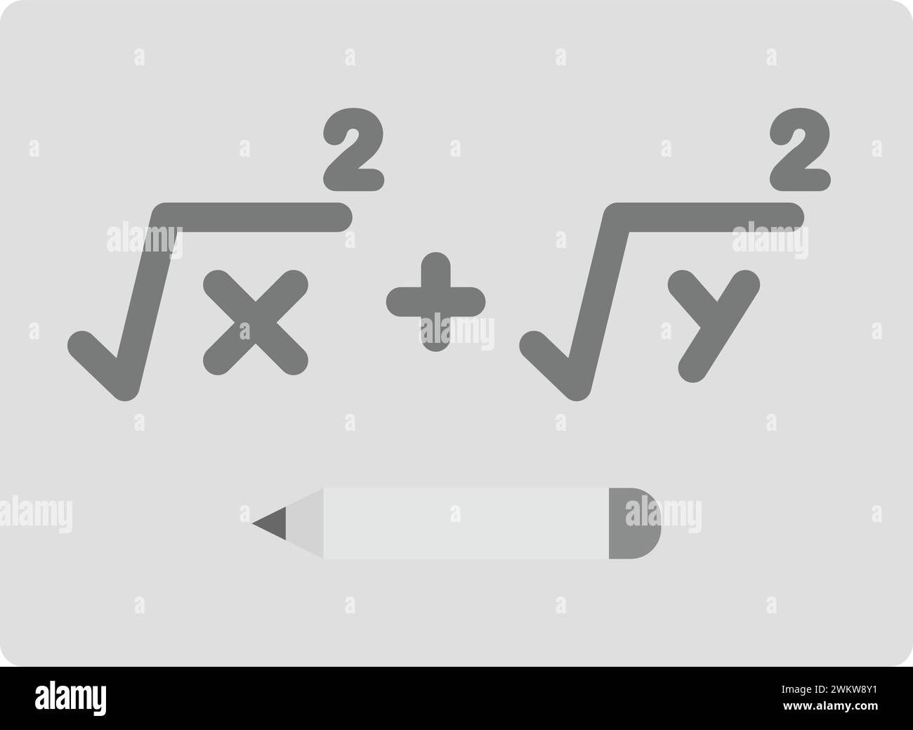 Solving equation Cut Out Stock Images & Pictures - Alamy