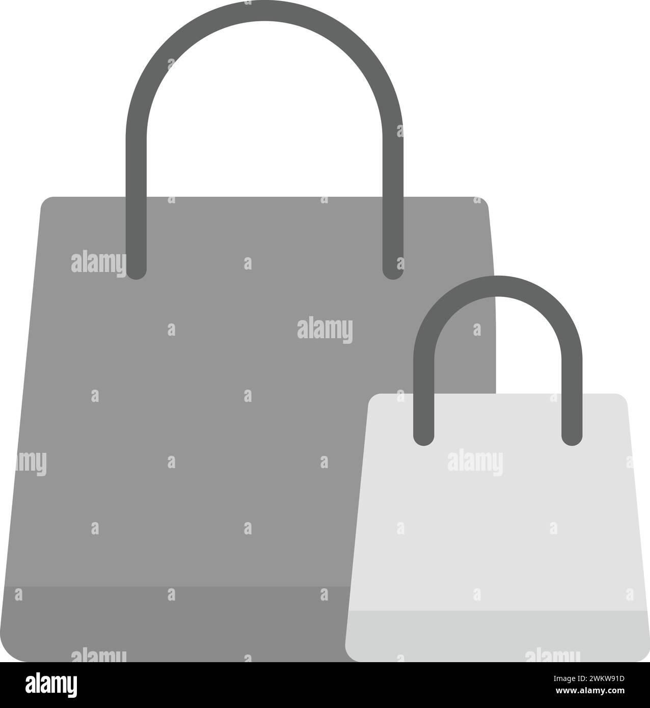 Paper shopping bags cart Stock Vector Images - Alamy