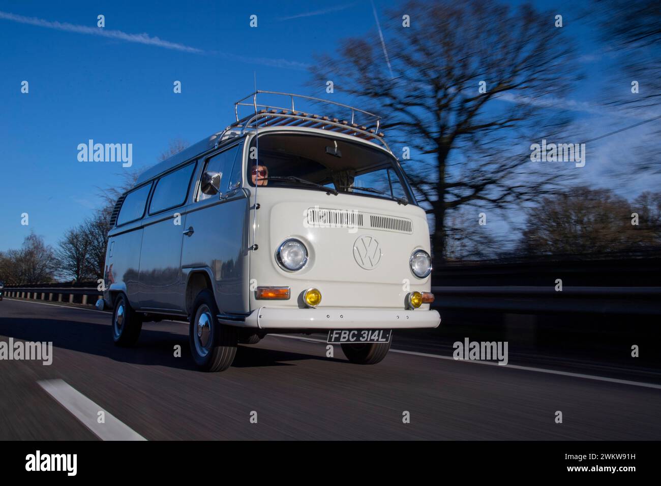 VW T2 bay window 'Holdsworth' camper van Stock Photo - Alamy