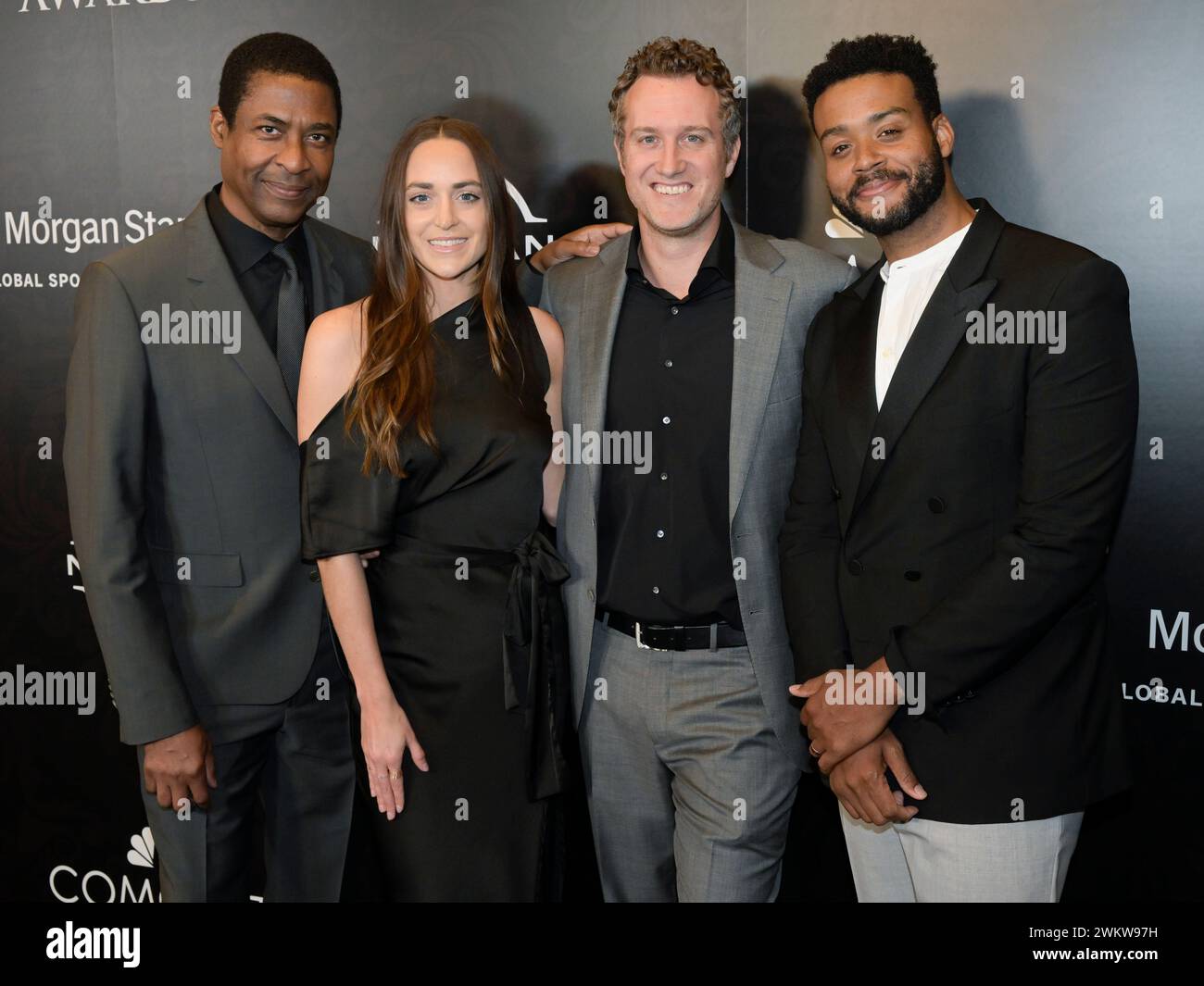 Beverly Hills, California, USA. 21st Feb, 2024. (L-R) Stephen Bray, guest, Nick Baxter, and Kris ...
