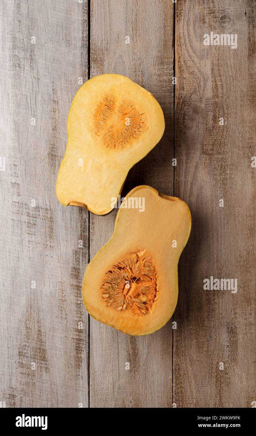 Slices of fresh pumpkin chunks background. Yellow Juicy pieces of ...