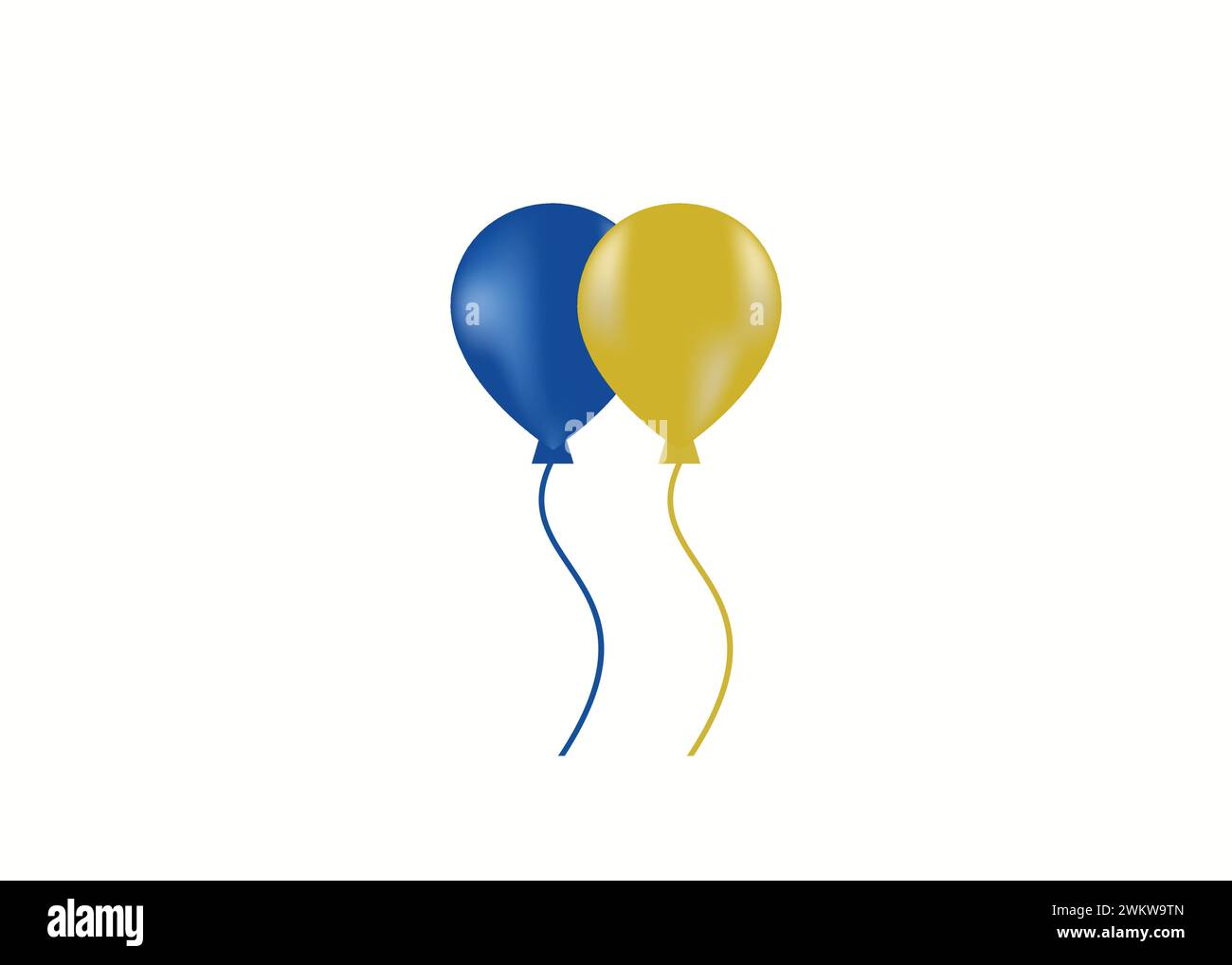 Minimalist 3D Colorful balloon logo design vector template. Balloons ...
