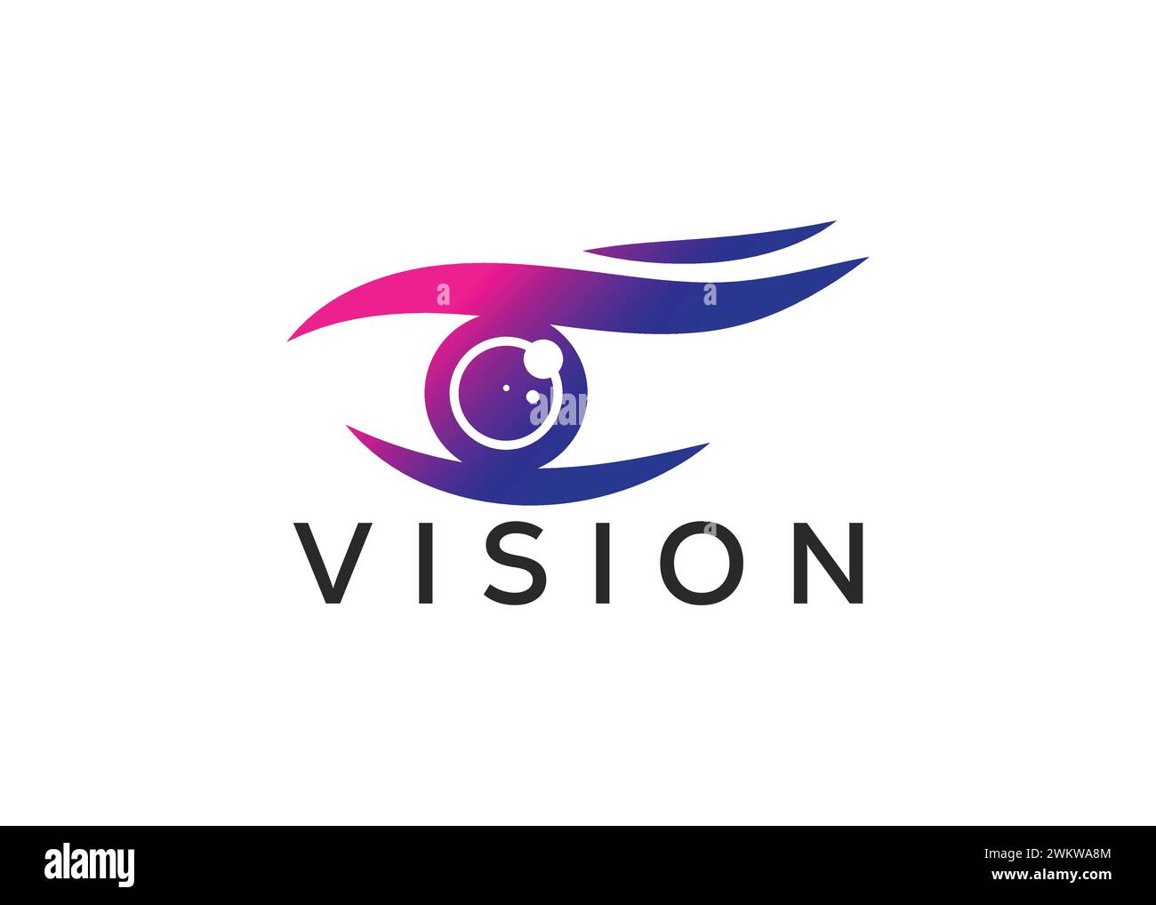 Minimalist vision eye logo design vector template. Modern eye logo ...