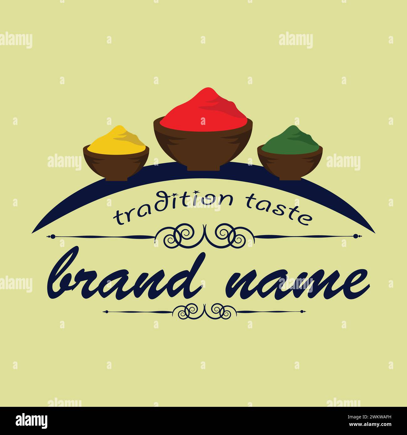 Spices logo Stock Vector Images - Alamy