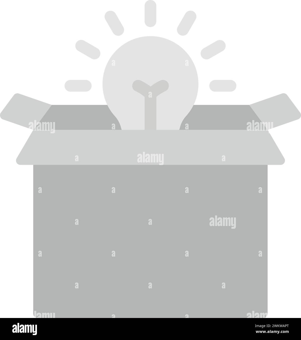 Out of the box vector icon Black and White Stock Photos & Images - Alamy