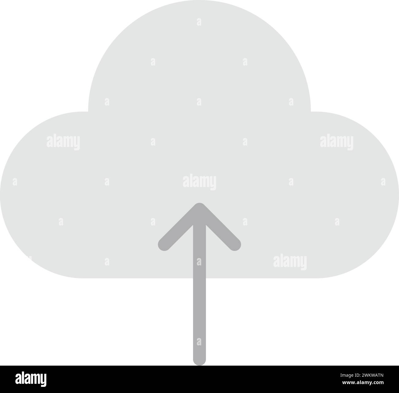 Uploading cloud line icon Cut Out Stock Images & Pictures - Alamy