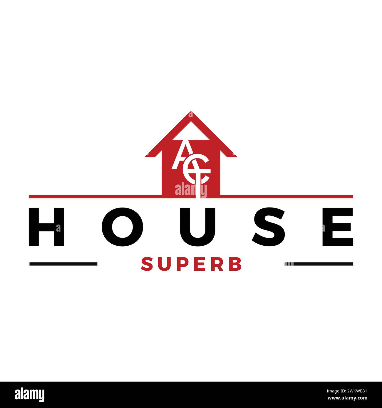 Initial Letter ACT House Icon Logo Design Template Stock Vector Image ...