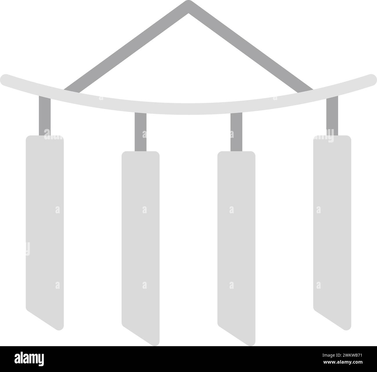 Wind Chime icon vector image Stock Vector Image & Art - Alamy
