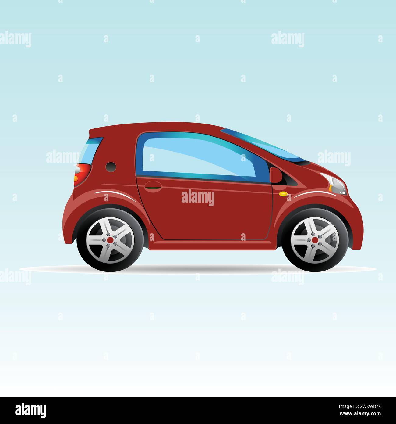 Classic mini red Stock Vector Images - Alamy