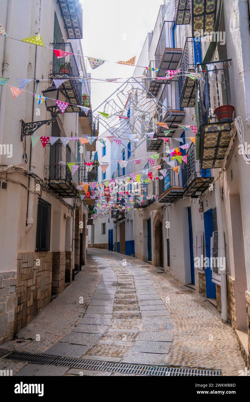 Peniscola Castle Casco Antiguo Old Town Street Historic Spanish Place