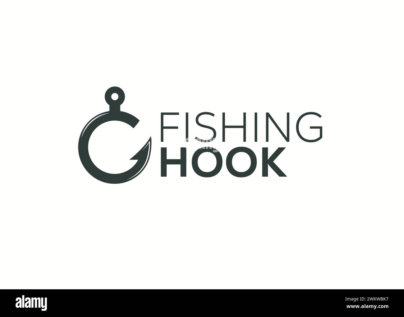 Minimalist fishing hook logo design vector template. Fishing hook ... Minimalist fishing hook logo design vector template. Fishing hook ...