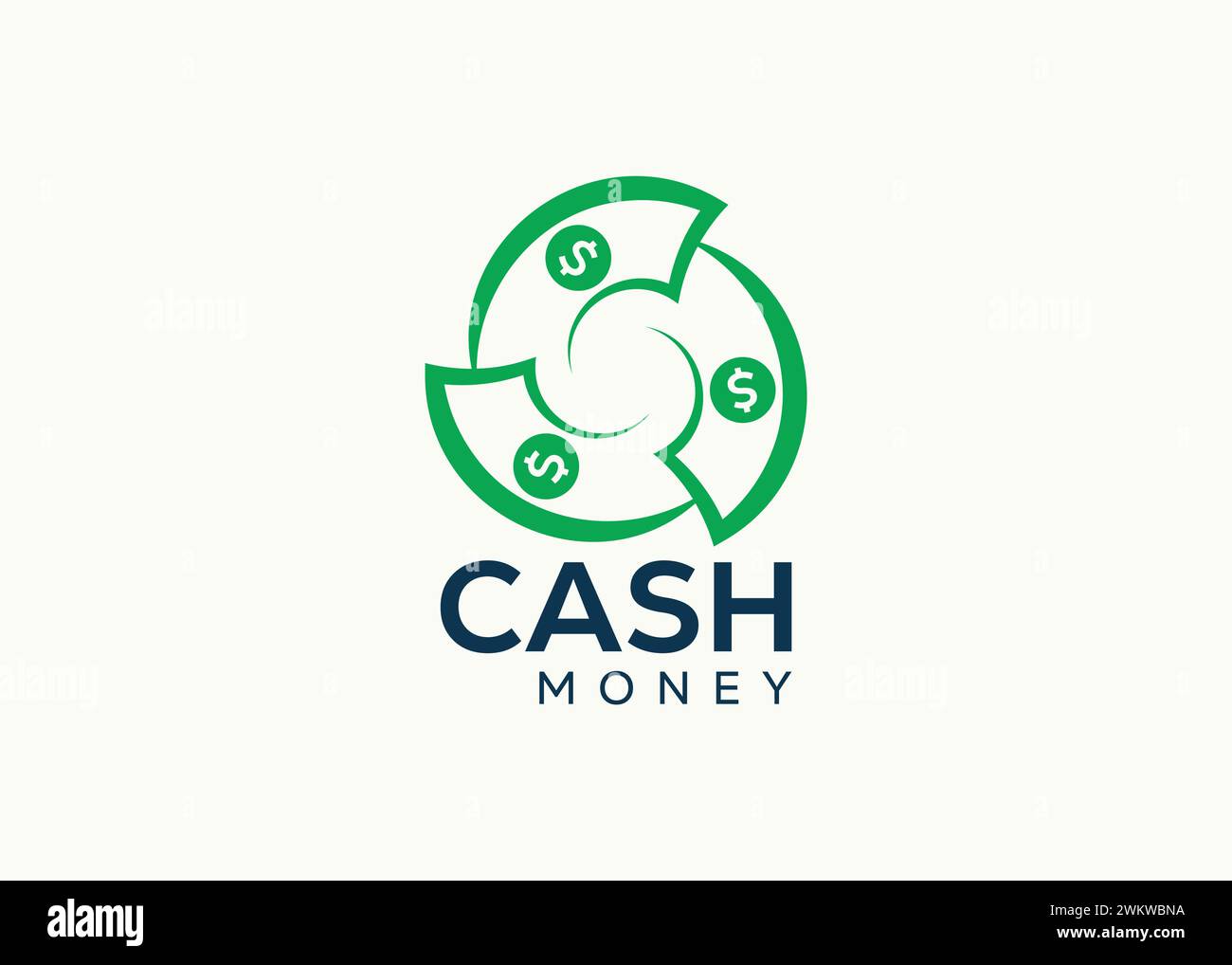 Minimalist Money logo design vector template. Cash money for business ...