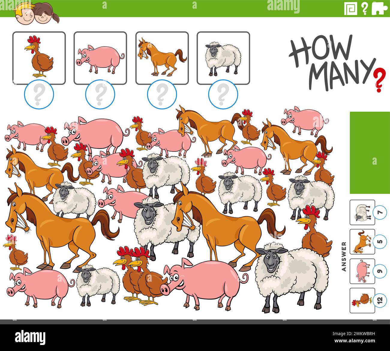 Livestock activity Stock Vector Images - Alamy