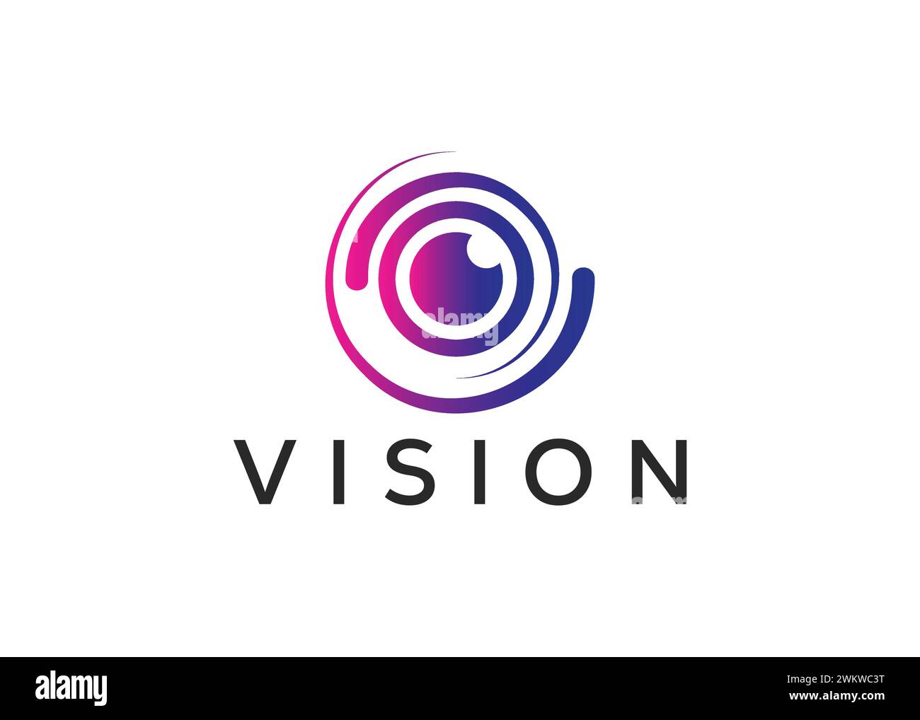 Minimalist vision eye logo design vector template. Modern eye logo ...