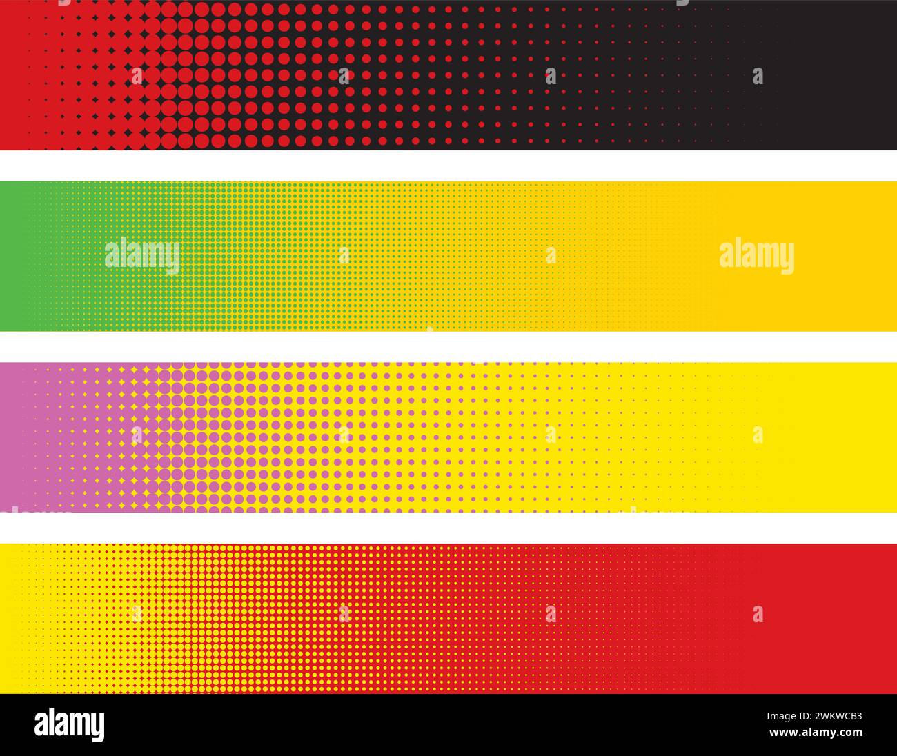 abstract halftone backgrounds set. Vector illustration Stock Vector ...