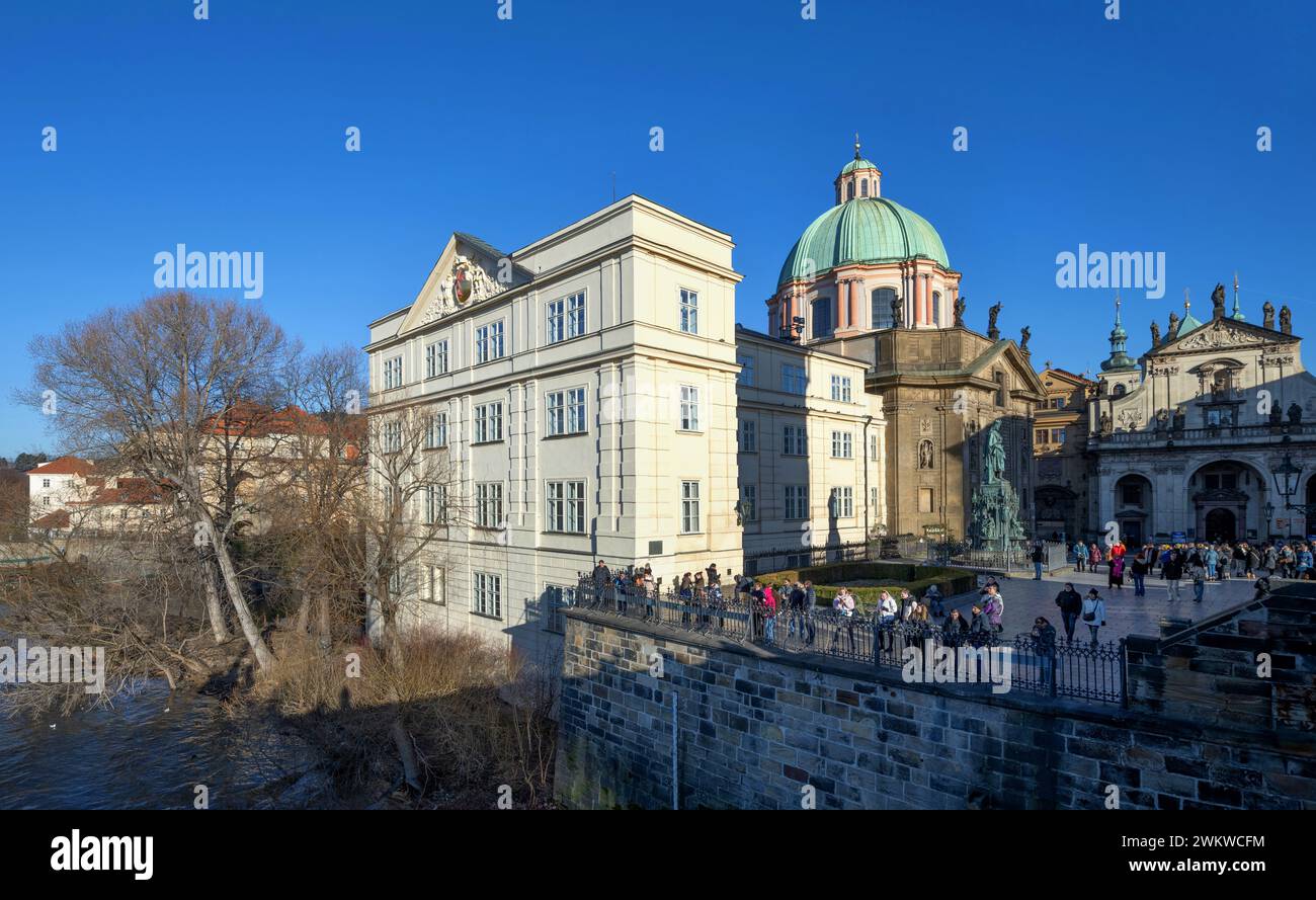 Charles Bridge Museum and the Church of St. Francis of Assisi in Prague ...