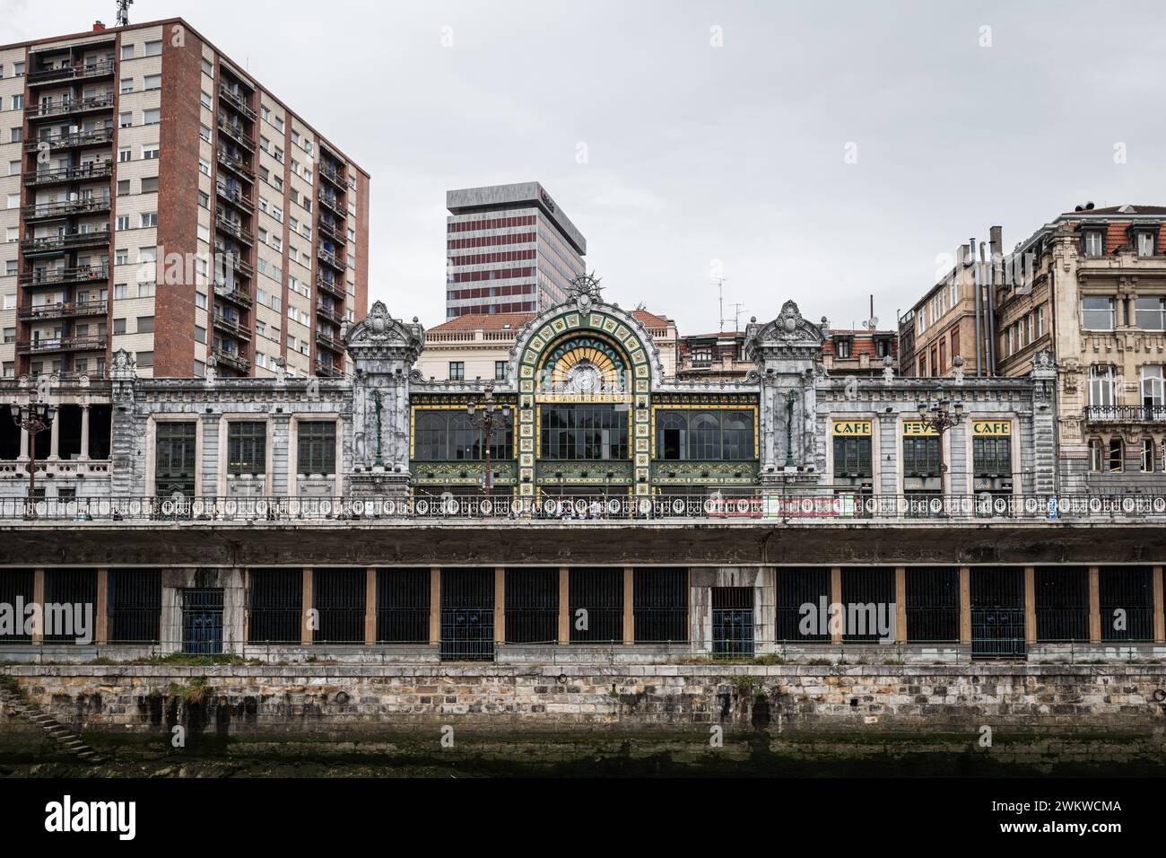 BILBAO, SPAIN - JUNE 14, 2023: Facade of the Abando Indalecio Prieto ...