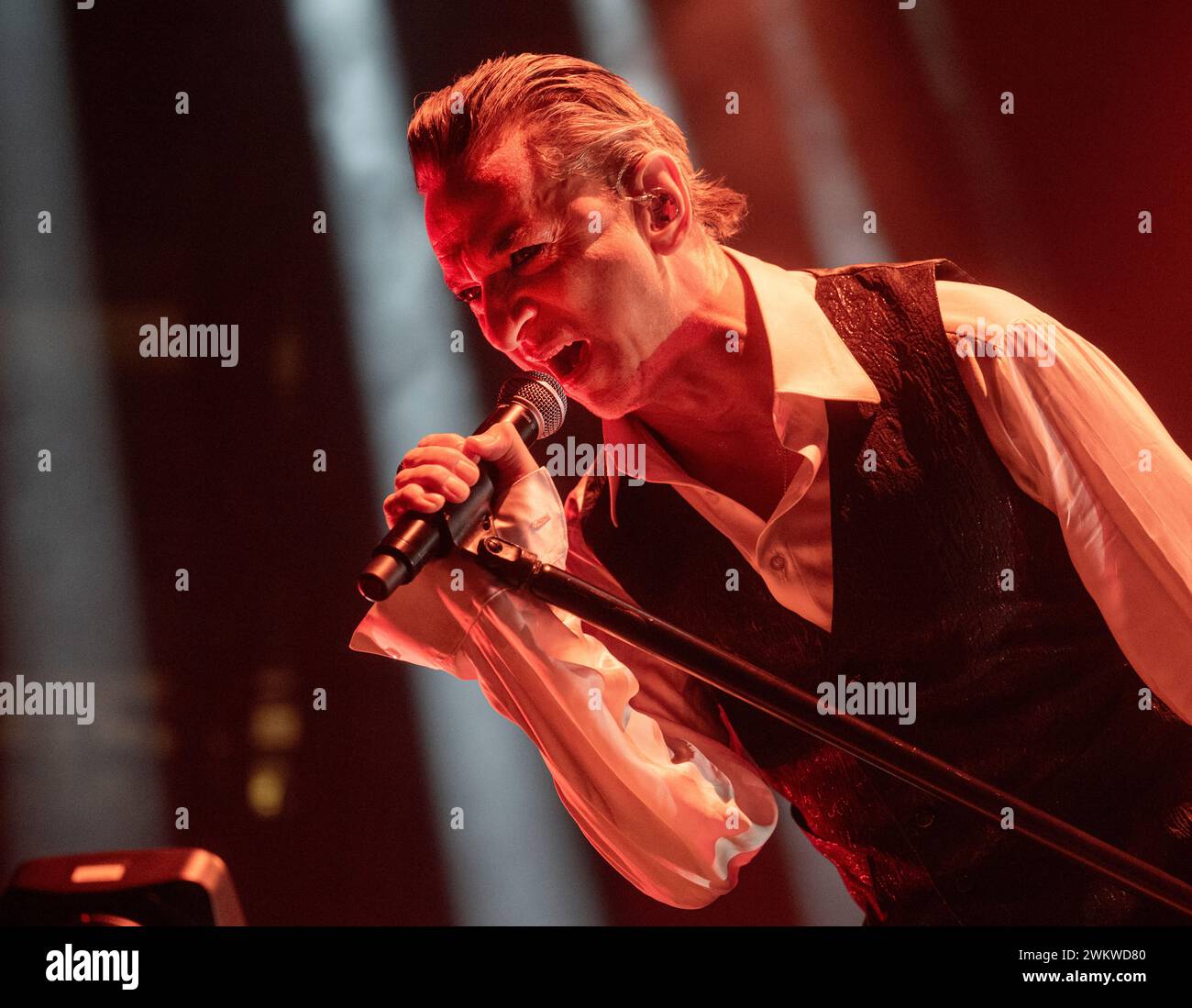 Prague, Czech Republic. 22nd Feb, 2024. Singer Dave Gahan of British ...