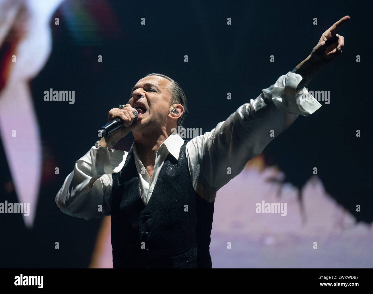 Prague, Czech Republic. 22nd Feb, 2024. Singer Dave Gahan of British ...