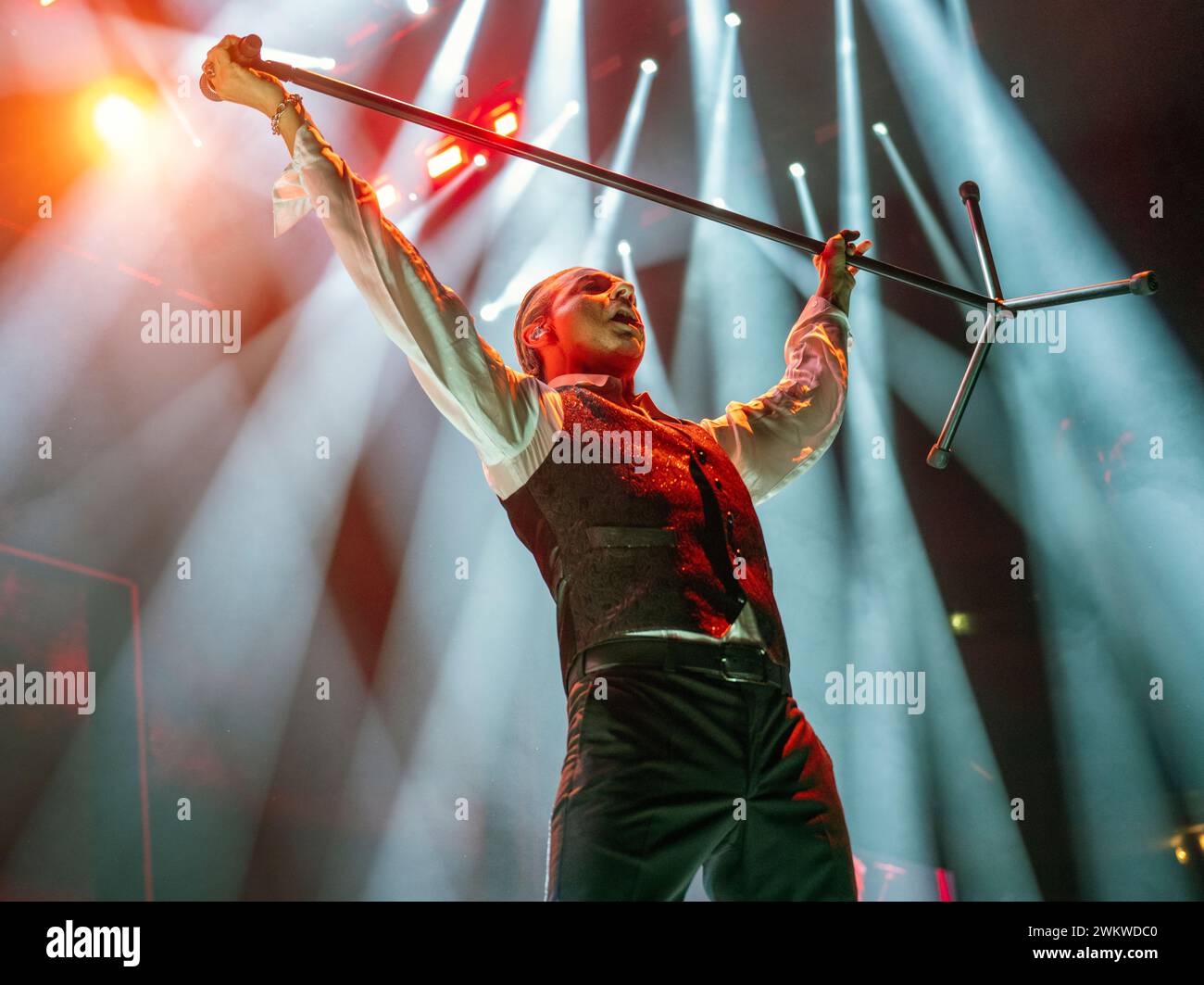 Prague, Czech Republic. 22nd Feb, 2024. Singer Dave Gahan of British ...