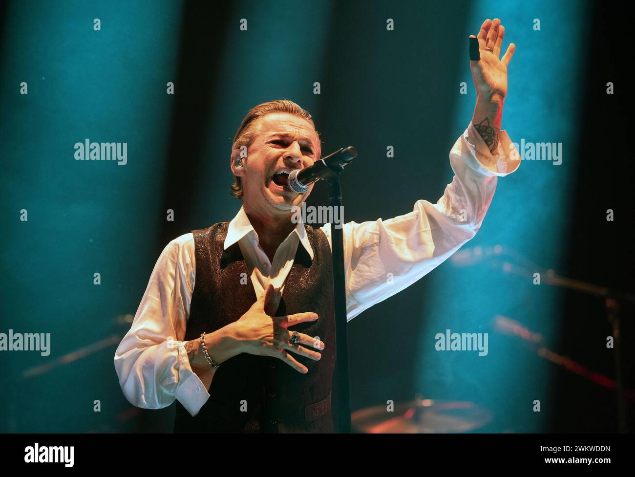 Prague, Czech Republic. 22nd Feb, 2024. Singer Dave Gahan of British ...