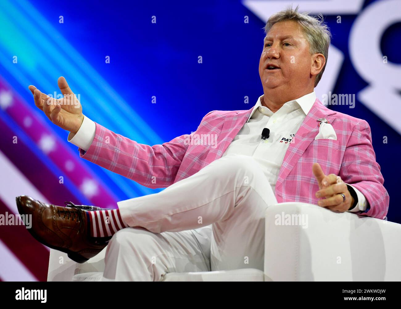 National Harbor, United States. 22nd Feb, 2024. Patriot Mobile ...