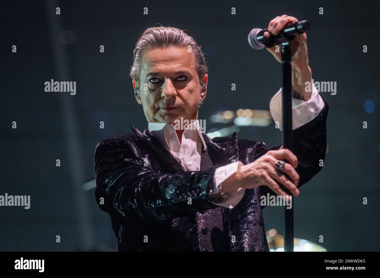 Prague, Czech Republic. 22nd Feb, 2024. Singer Dave Gahan of British music band Depeche Mode ...
