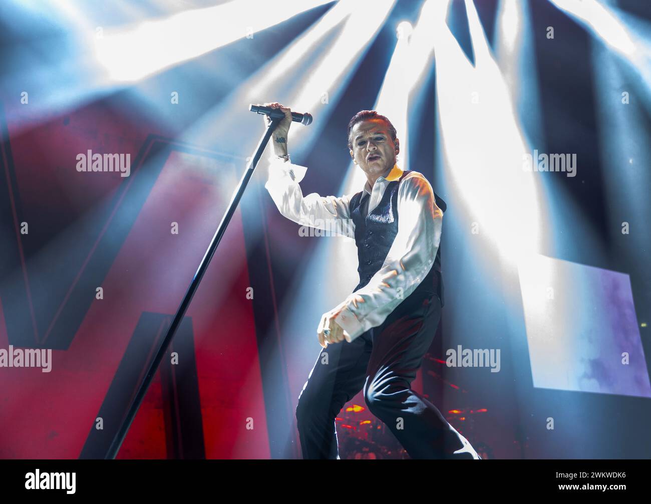 Prague, Czech Republic. 22nd Feb, 2024. Singer Dave Gahan of British ...