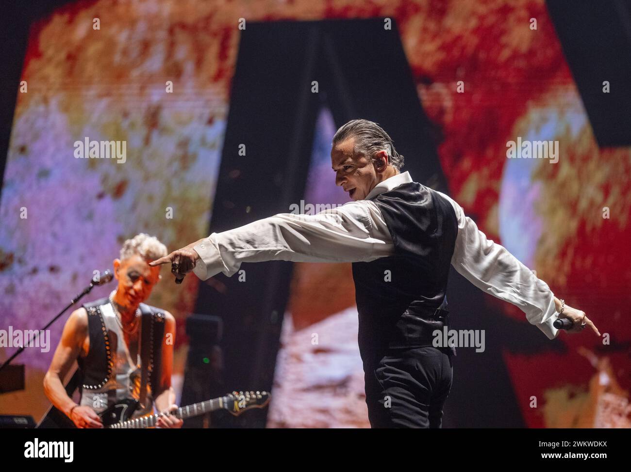 Prague, Czech Republic. 22nd Feb, 2024. Singer Dave Gahan of British ...