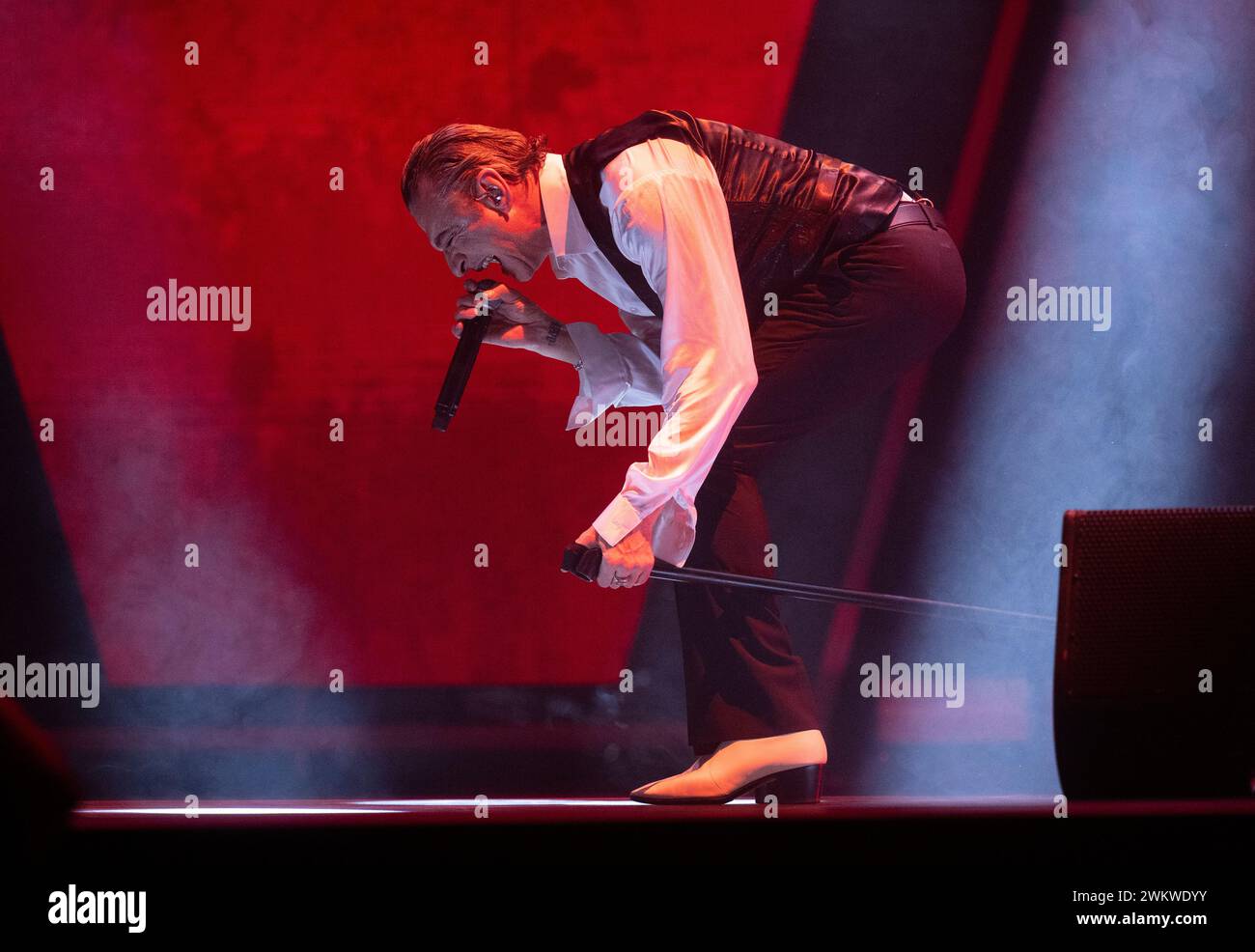Prague, Czech Republic. 22nd Feb, 2024. Singer Dave Gahan of British ...