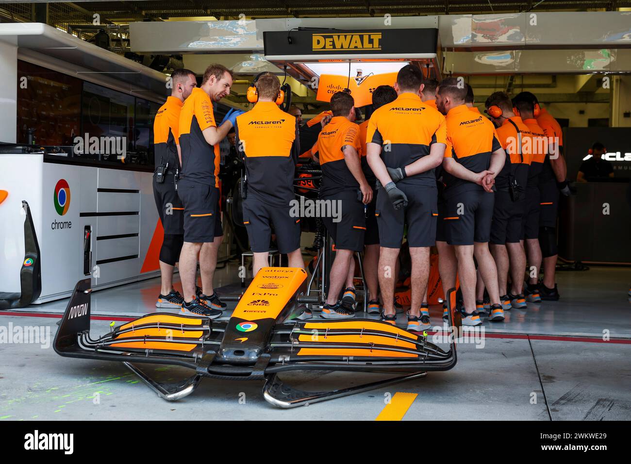 Formula 1 car front garage hi-res stock photography and images - Alamy