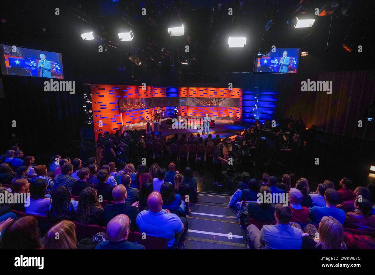 EDITORIAL USE ONLY Graham Norton during filming for the Graham Norton ...