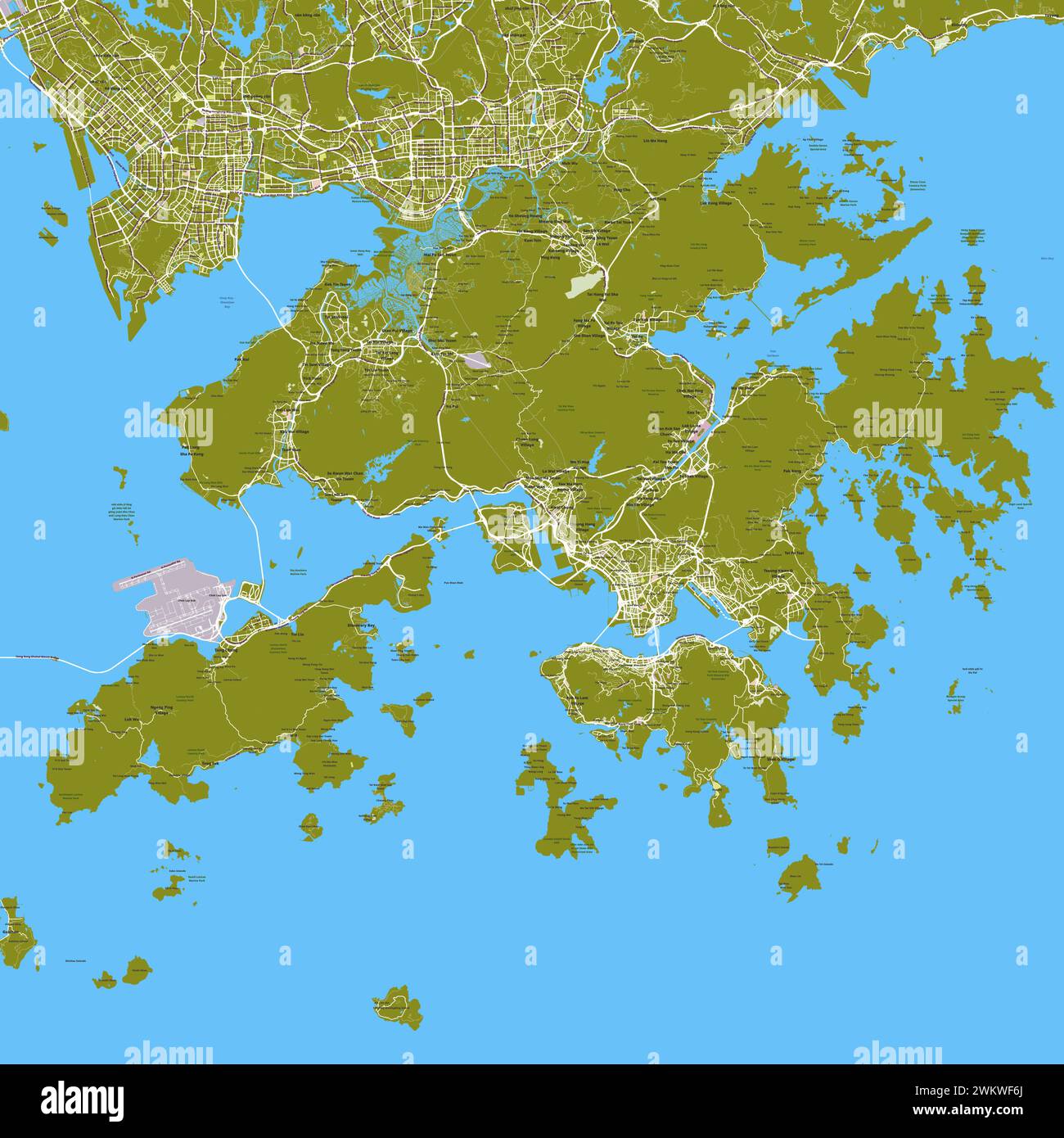 Hong kong island region Stock Vector Images - Alamy