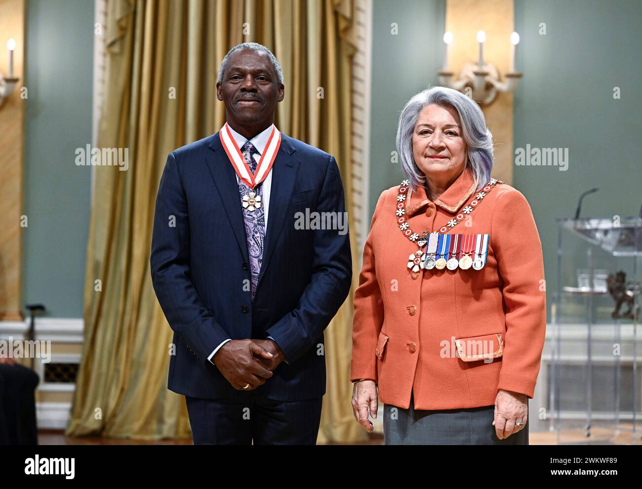 Ottawa, Can. 22nd Feb, 2024. Hugh Fraser of Ottawa is invested as an ...