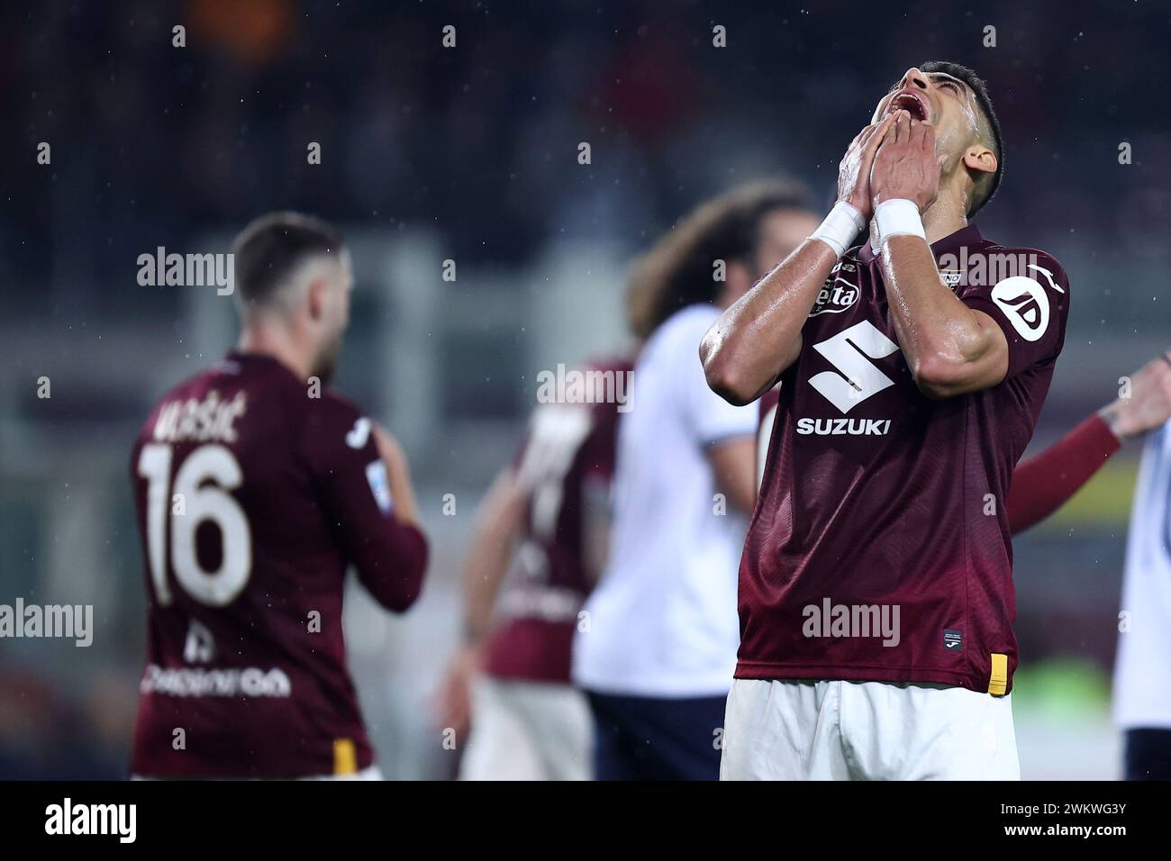 Torino, Italy. 22nd Feb, 2024. Adam Masina of Torino Fc looks dejected ...
