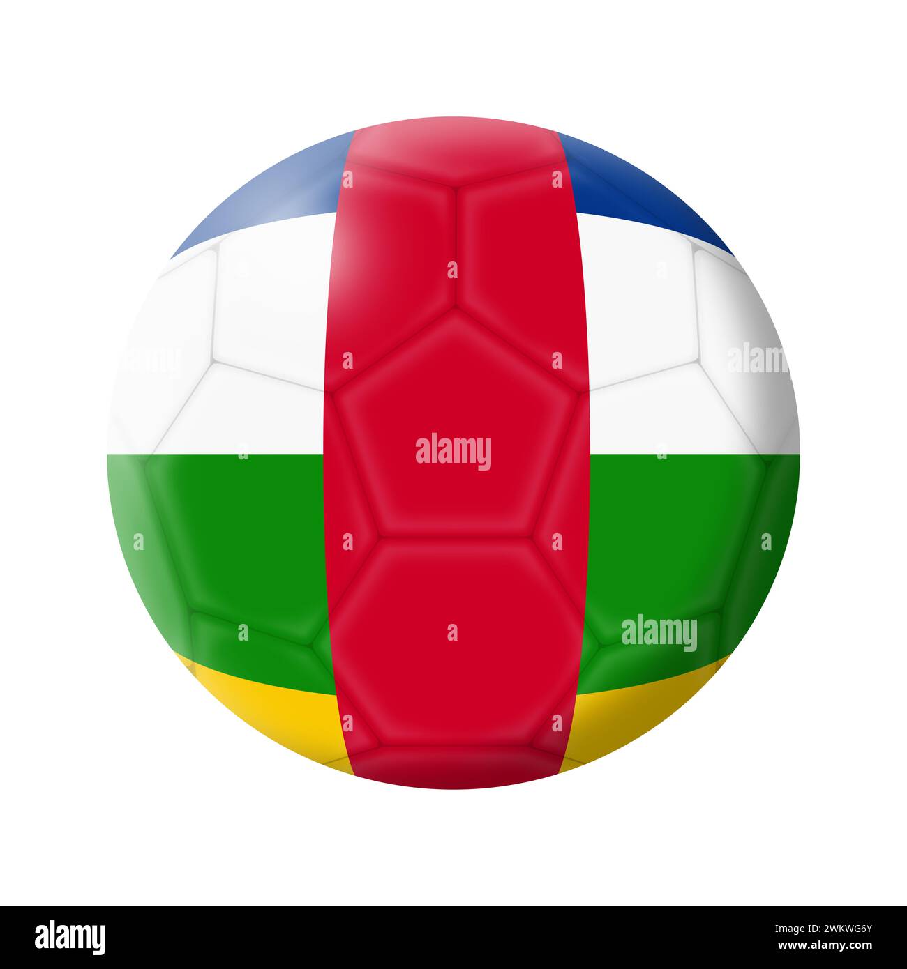 Central African Republic soccer ball football Stock Photo - Alamy