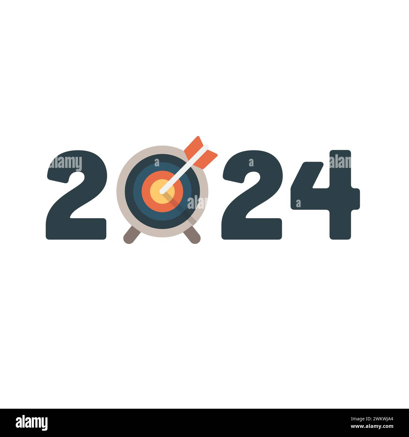 2024 SMART Goals Vector design with various Smart goal keywords Stock ...