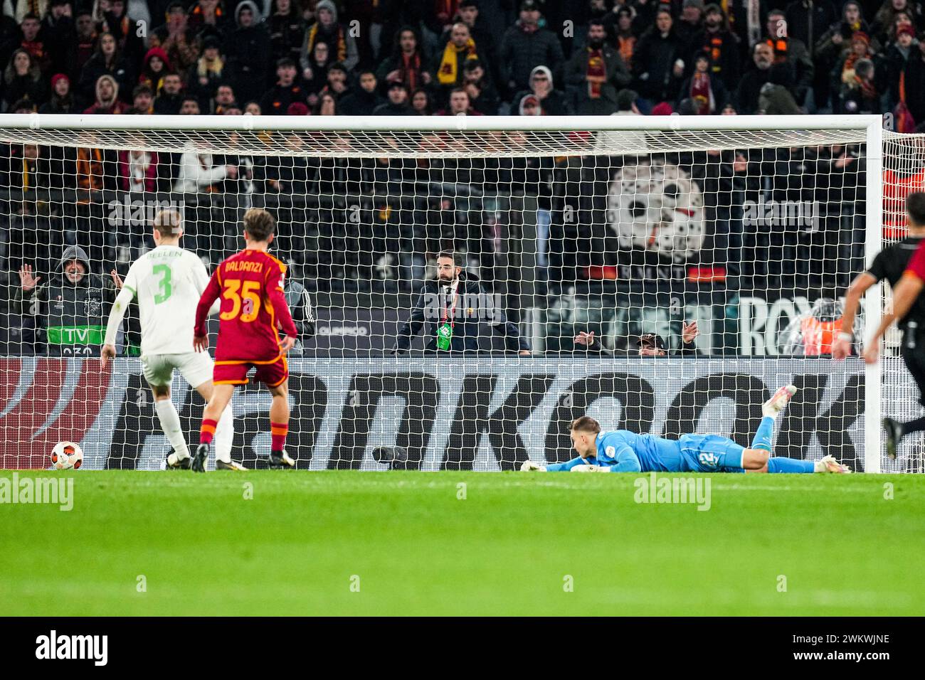 Rome, Italia. 22nd Feb, 2024. Rome - Feyenoord keeper Timon ...