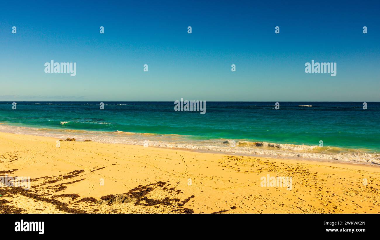 Horseshoe Bay Beach and Deep Bay Beach in Hamilton, Bermuda Stock Photo ...