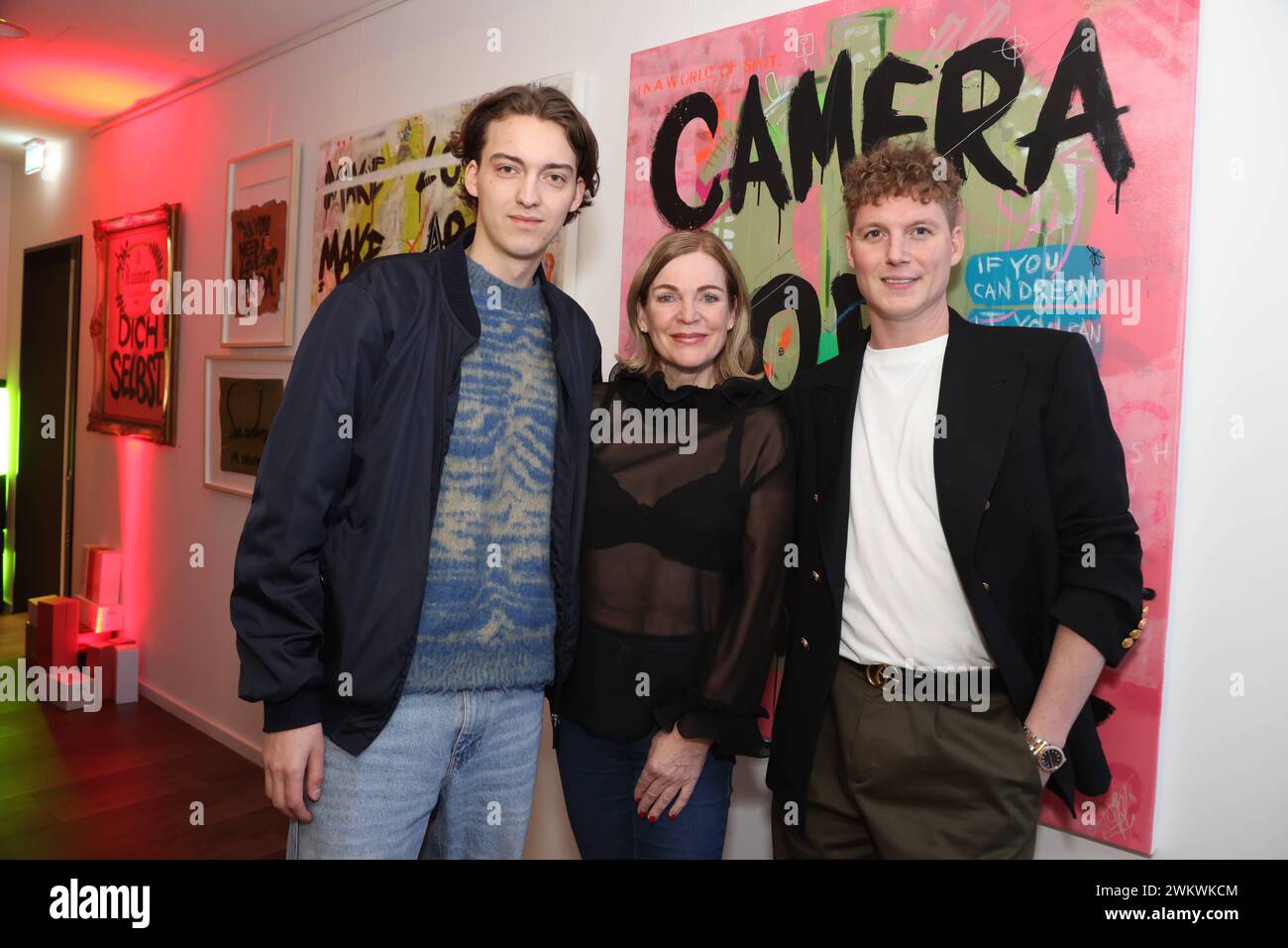 Jos Tappe, Frieda Vogel Mond Galerie mit Agenturchef Chris Riechmann ...