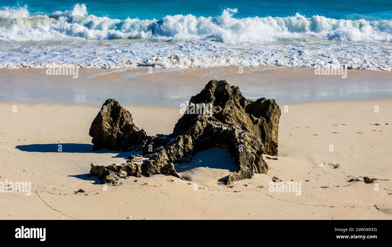Horseshoe Bay Beach and Deep Bay Beach in Hamilton, Bermuda Stock Photo ...
