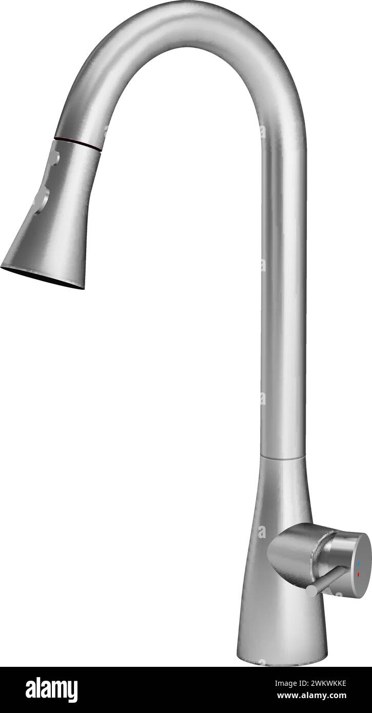 Illustration of Stainless Steel Faucet for the Kitchen and Washbasin on ...