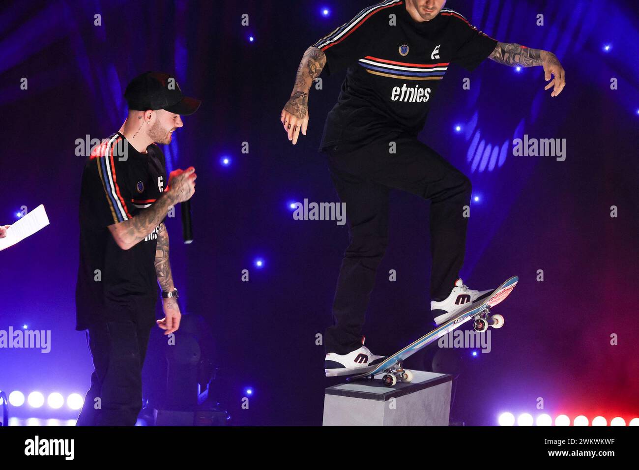 Paris, France. 22nd Feb, 2024. Street skateboard world champion ...