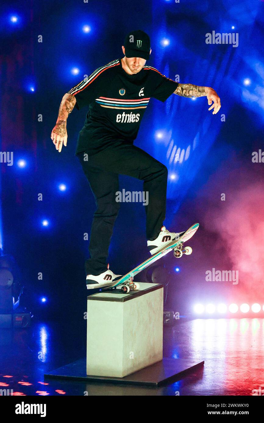 Paris, France. 22nd Feb, 2024. Street skateboard world champion ...