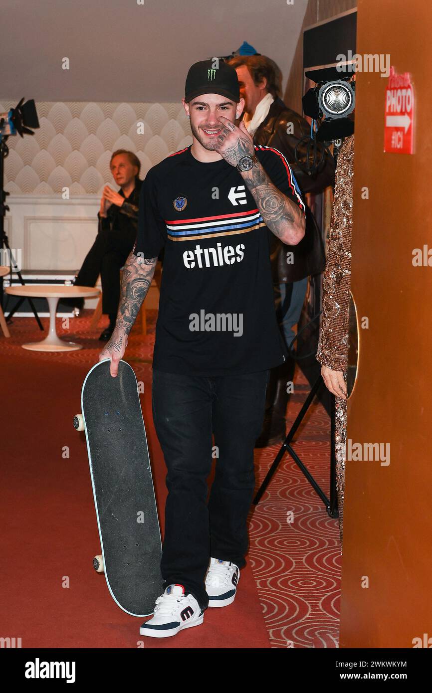 Paris, France. 22nd Feb, 2024. Street skateboard world champion ...