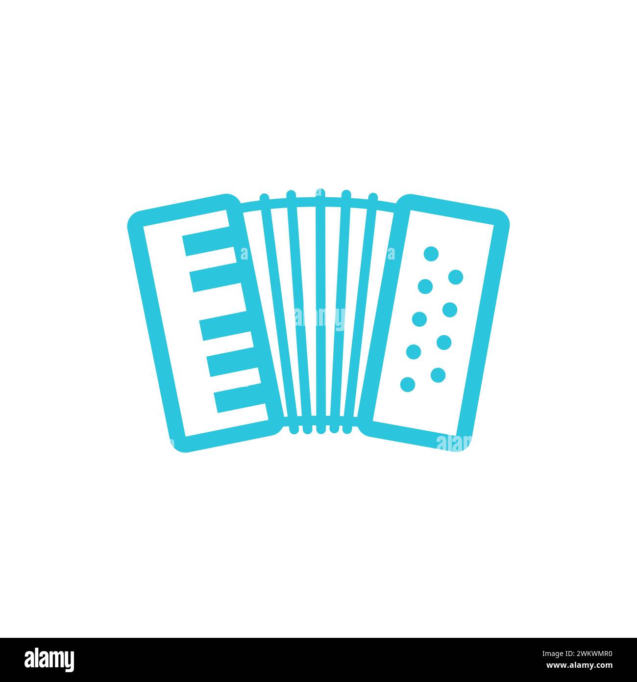 Accordion vector icon flat Cut Out Stock Images & Pictures - Alamy