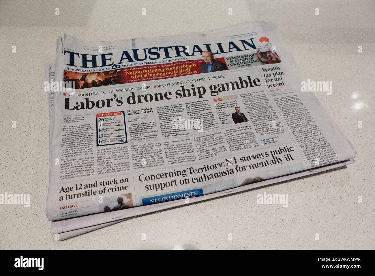 The Australian newspaper, a national broadsheet publication covering ...