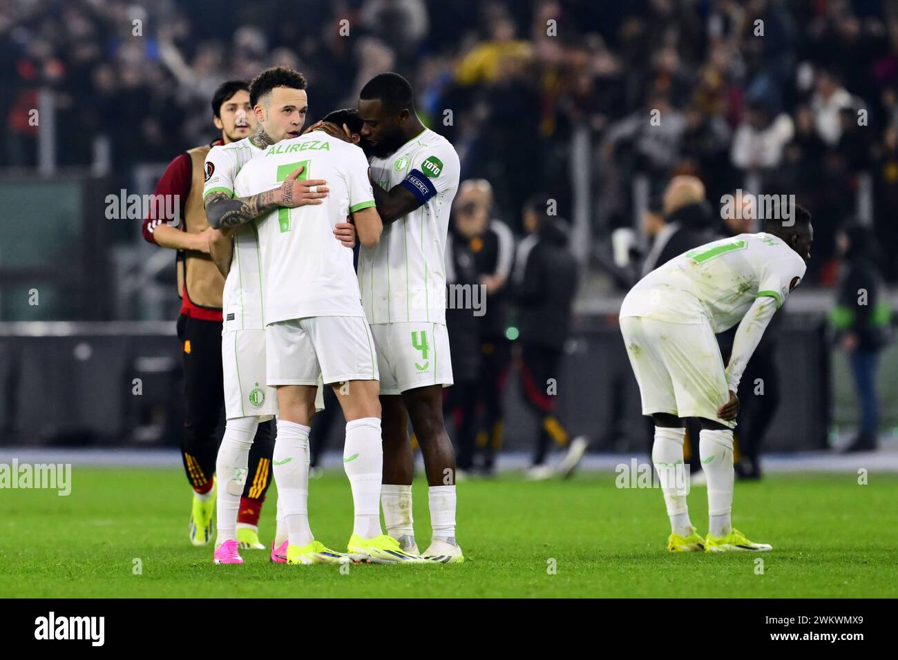 ROME - (l-r) Quilindschy Hartman of Feyenoord, Alireza Jahanbaksh of ...